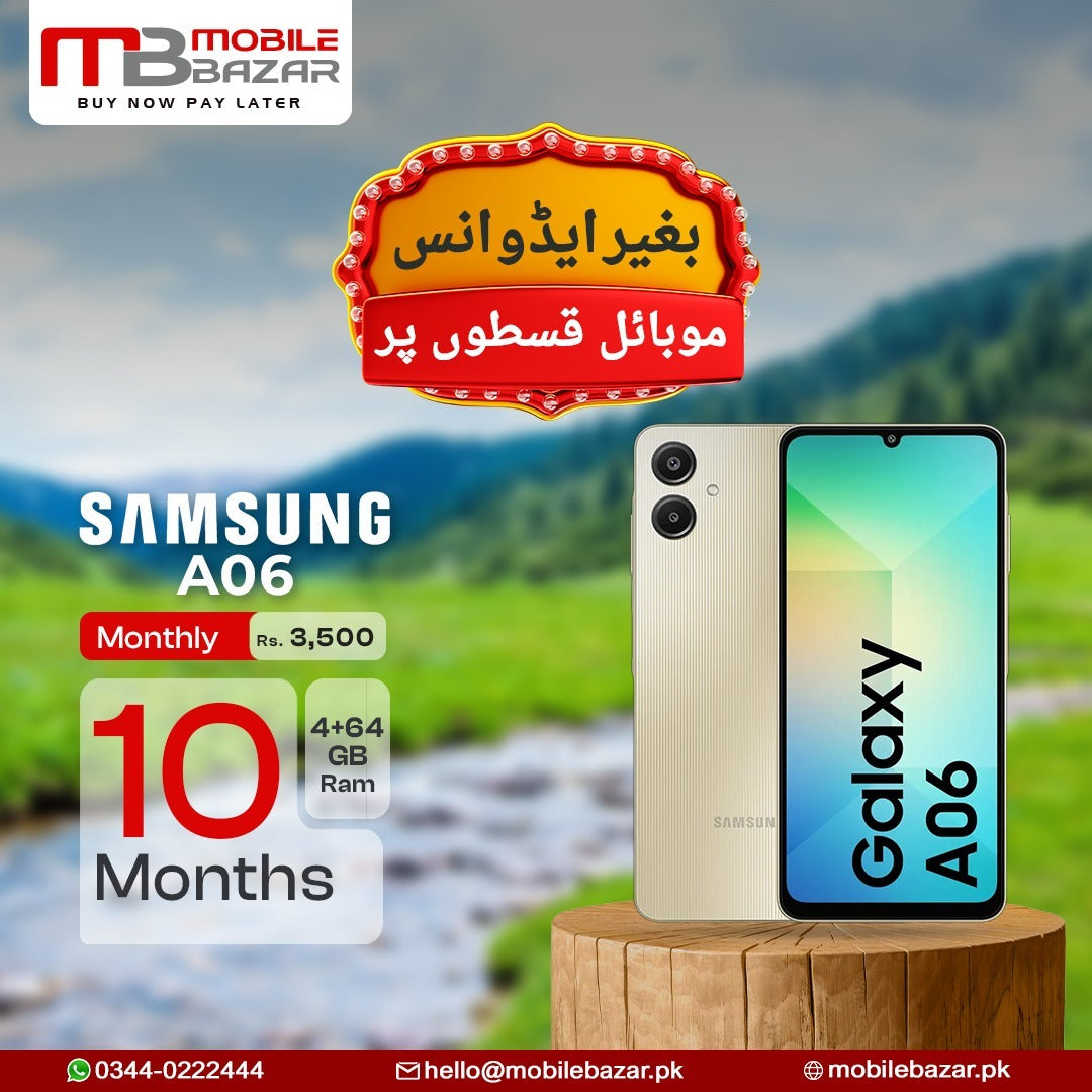 Weekly Azadi Deal - Samsung Mobile - A06 (4GB, 64GB) - Zero Advance (1 ...
